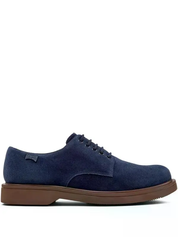 Camper Norman Suede Lace-up Derby Shoes - Blue