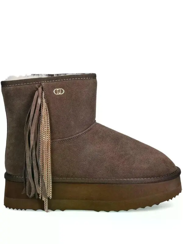 Liu Jo Tassel-appliqué Ankle Boots - Brown