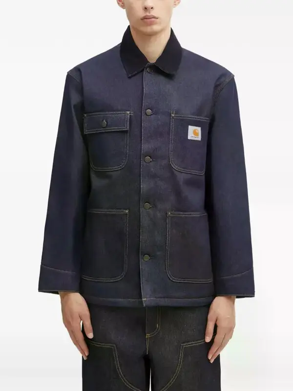 Carhartt Work In Progress Buttoned Corduroy-collar Jacket
