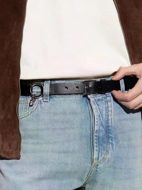 Alexander McQueen Skull-charm Buckle Belt