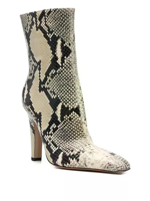 Paris Texas Belle Snakeskin Ankle Boots