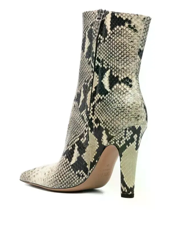 Paris Texas Belle Snakeskin Ankle Boots