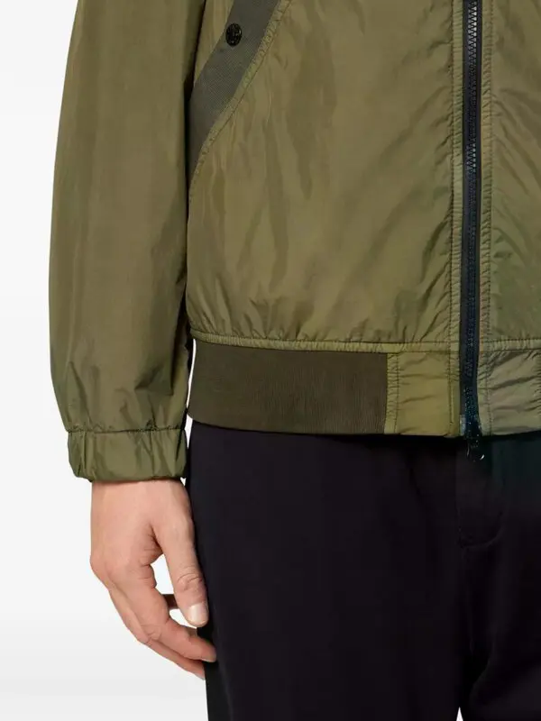 Stone Island Logo-detail Bomber Jacket - Green