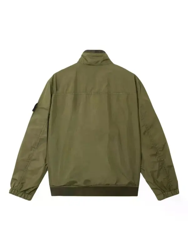 Stone Island Logo-detail Bomber Jacket - Green