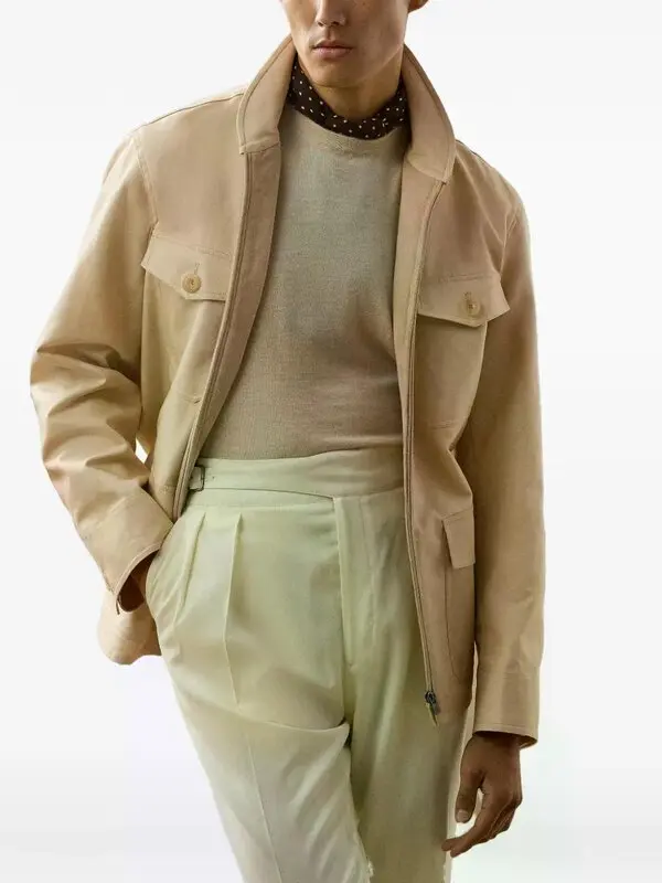 Ralph Lauren Purple Label Boulton Buttoned Sateen Jacket