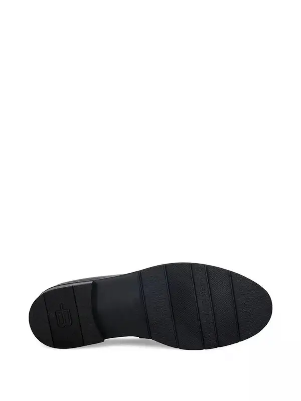 BALDININI Leather Penny Loafers - Black