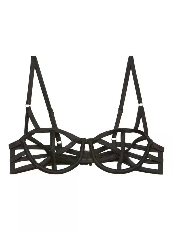 Fleur Du Mal Caged Bra - Black