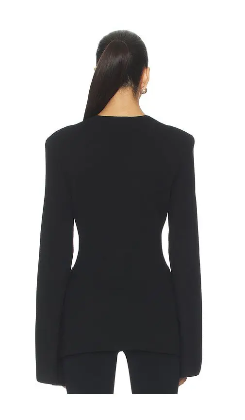 WeWoreWhat Cinched Waist Peplum Sweater