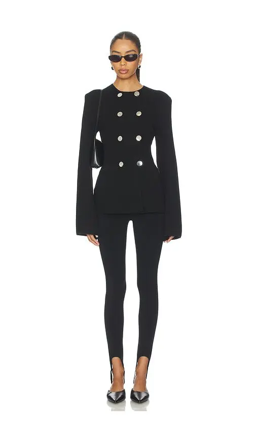 WeWoreWhat Cinched Waist Peplum Sweater
