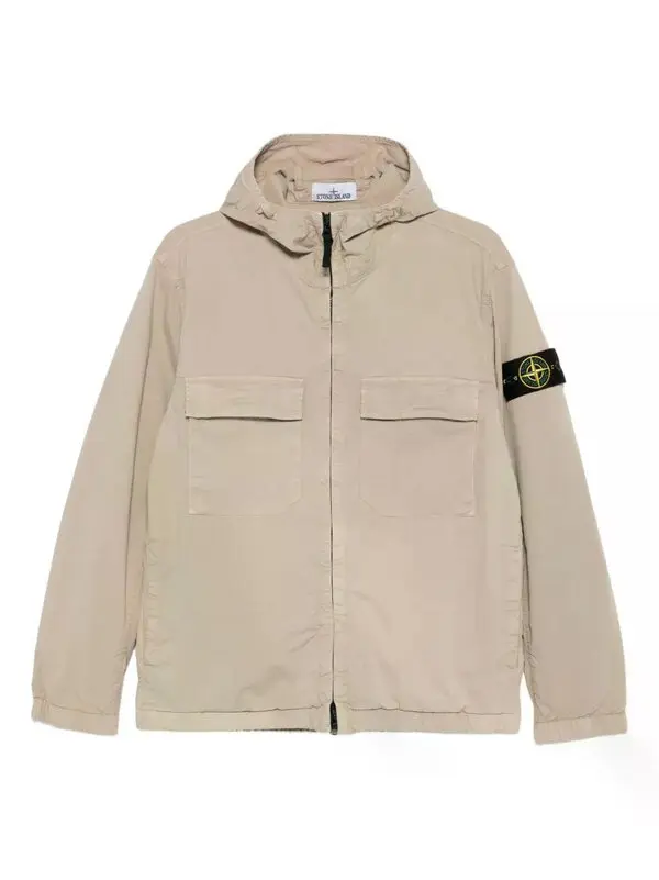Stone Island Hooded Pocket Jacket - Neutrals