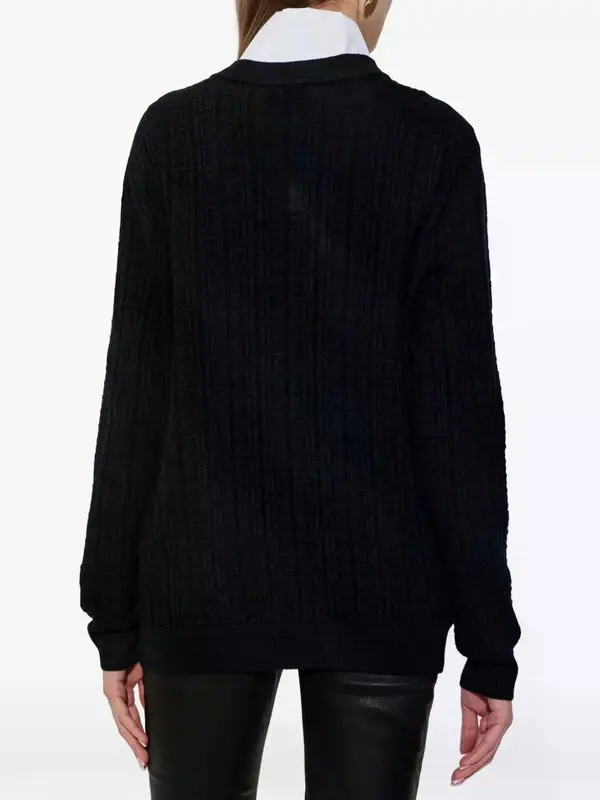 Balmain Textured Virgin Wool Knitwear