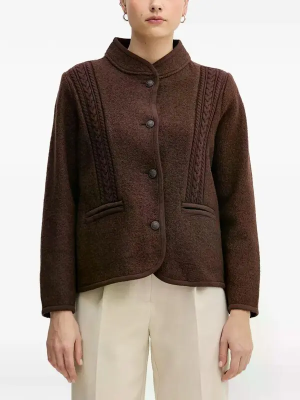 HOSS INTROPIA Cable-knit Jacket