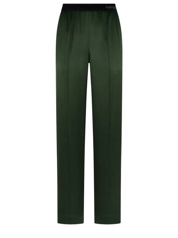 TOM FORD Silk Pajama Pants - Green