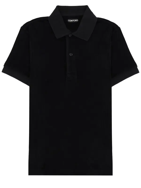 TOM FORD Cotton Polo - Black