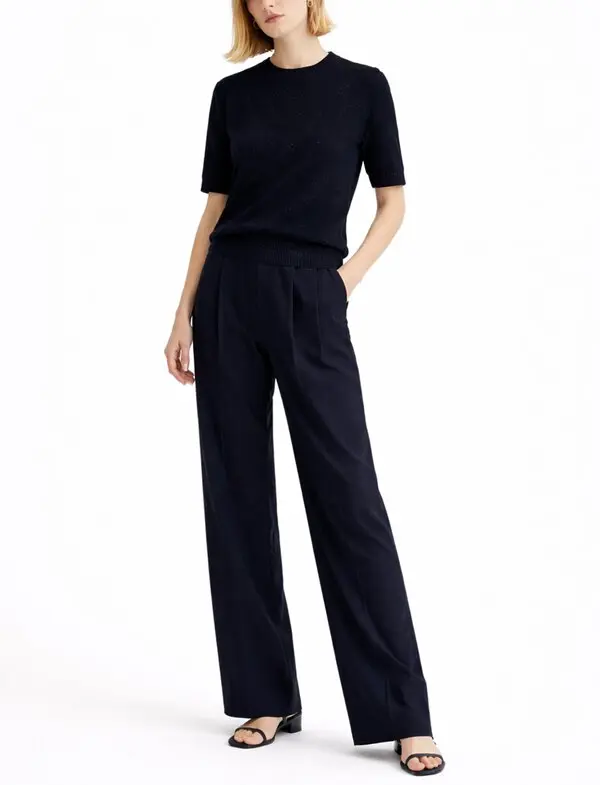 Fabiana Filippi Linen Blend T-shirt - Blue