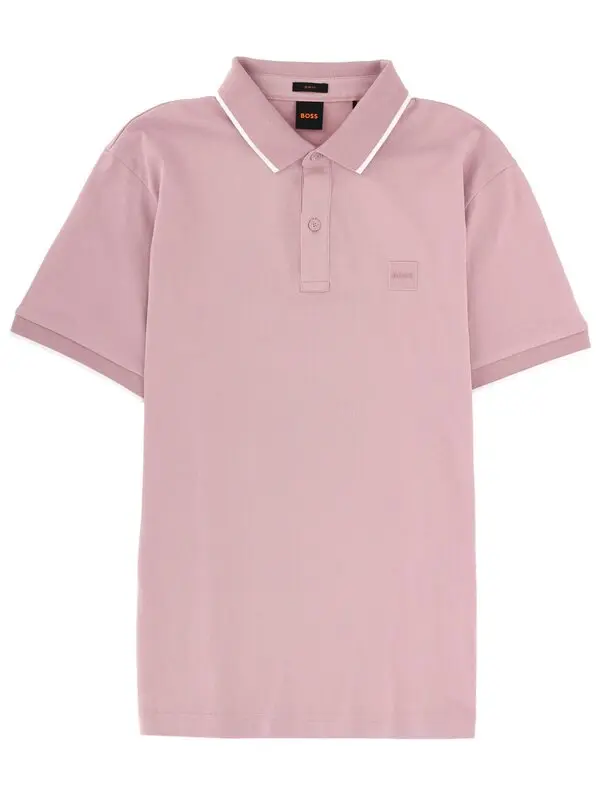 BOSS Polo With Logo - Pink