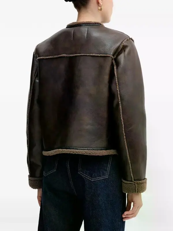 HOSS INTROPIA Buttoned Shearling Jacket