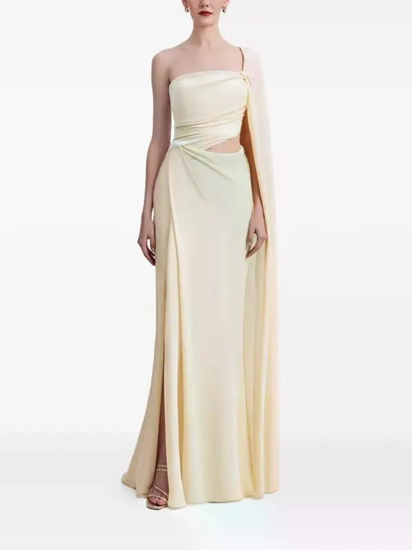 GEMY MAALOUF Cut-out Draped Maxi Dress