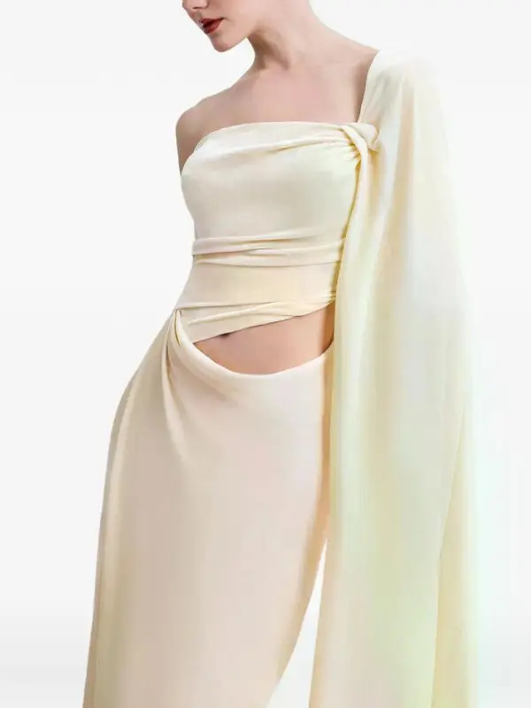 GEMY MAALOUF Cut-out Draped Maxi Dress