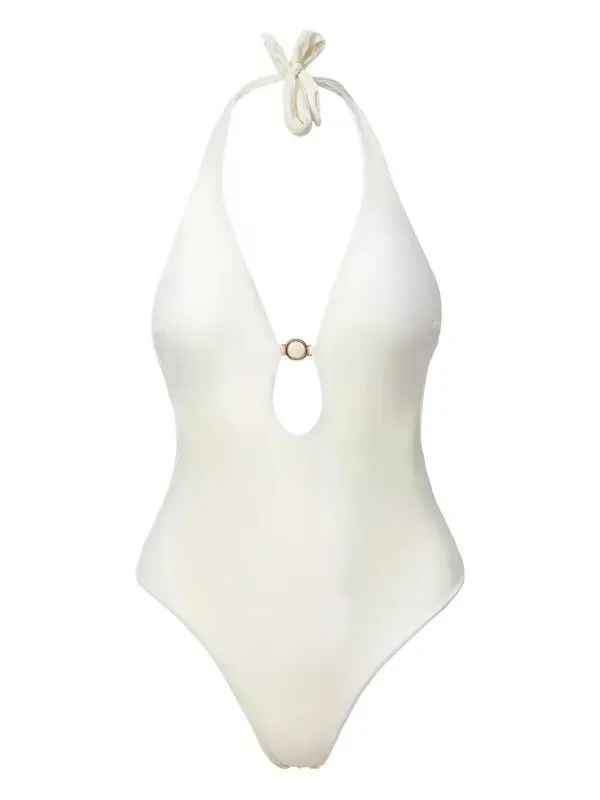 SOFIA ERHAN Isadora Halterneck One Piece Swimsuit - White