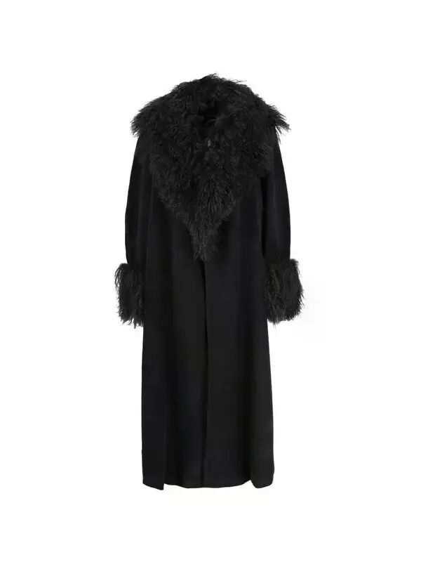 Fendi Fur-trimmed Wool Coat