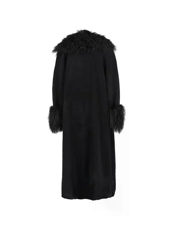 Fendi Fur-trimmed Wool Coat
