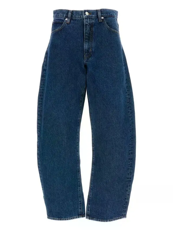 FRAME Five-pocket High-rise Wide Leg Jeans
