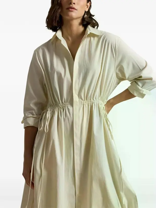 Polo Ralph Lauren A-Line Midi Shirt Dress - Neutrals | Editorialist