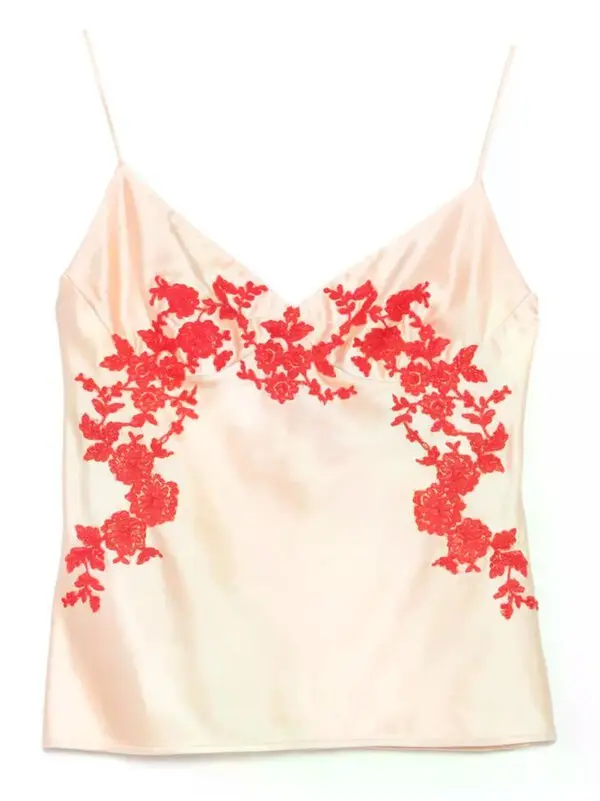 Ermanno Scervino Floral Embroidered Top - Neutrals