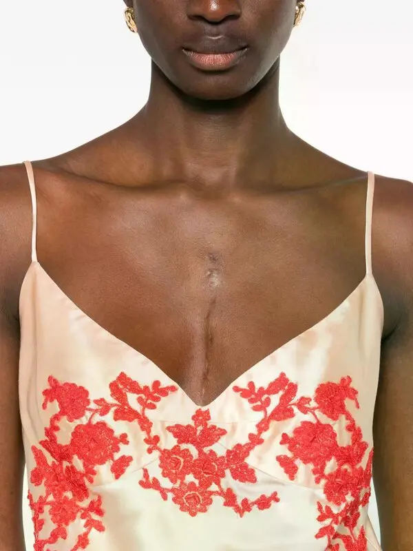 Ermanno Scervino Floral Embroidered Top - Neutrals