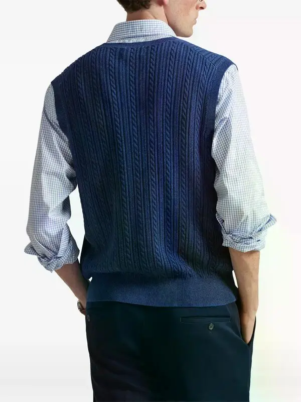 Polo Ralph Lauren Cable-knit Vest With Embroidered Logo