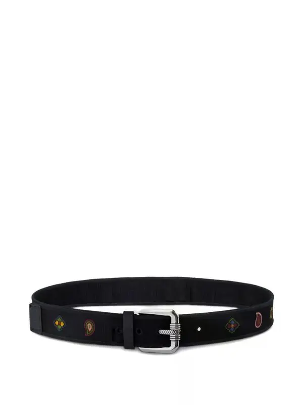 Etro Embroidered Belt - Blue