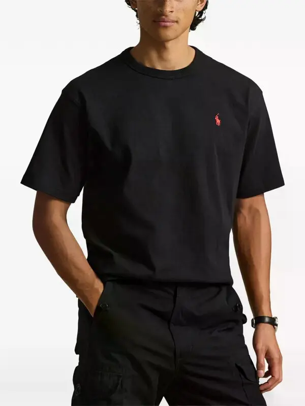 Polo Ralph Lauren Embroidered Logo T-shirt - Black