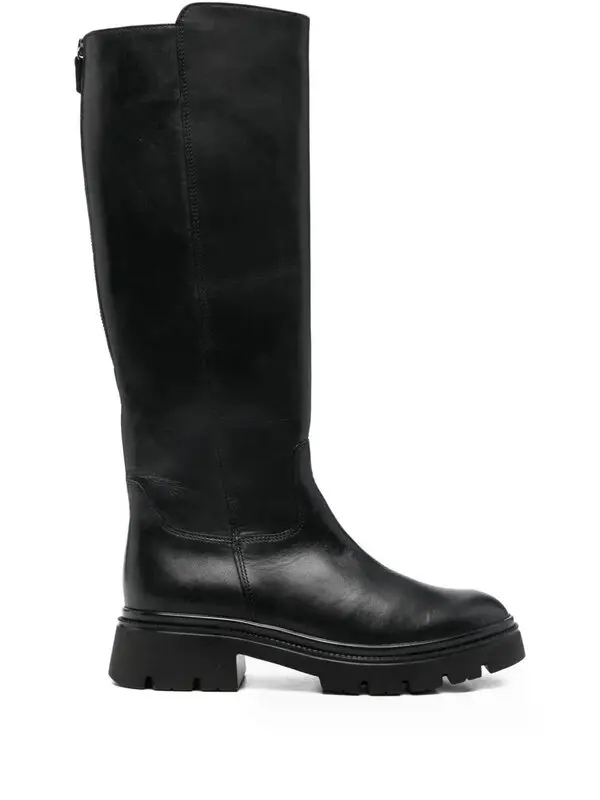 Gabor Lug-sole Leather Knee-high Boots