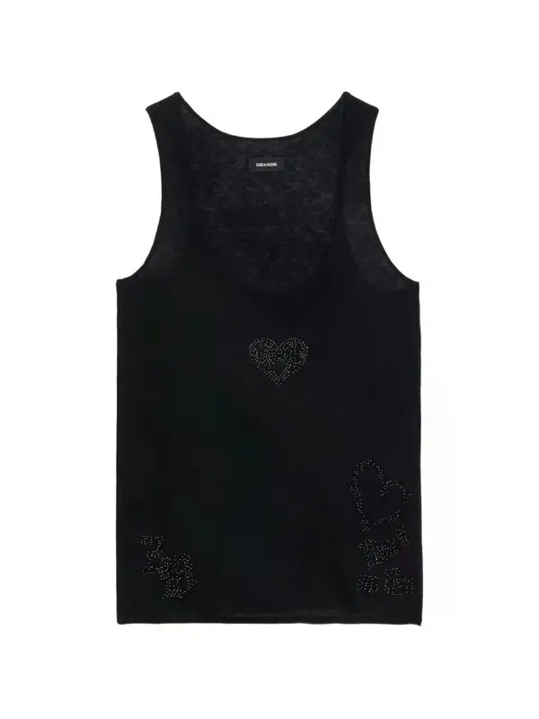 Zadig&Voltaire Lee Rhinestone Tank Top