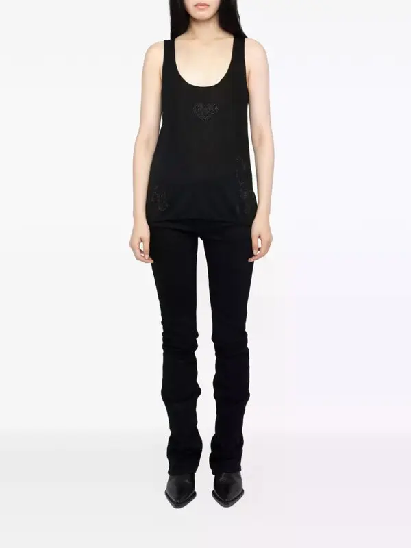 Zadig&Voltaire Lee Rhinestone Tank Top