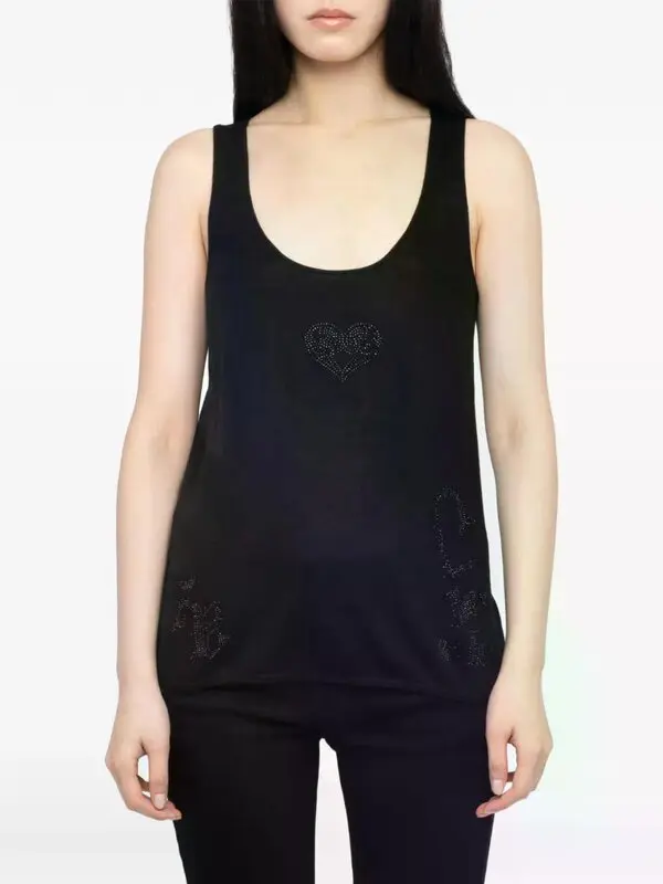 Zadig&Voltaire Lee Rhinestone Tank Top