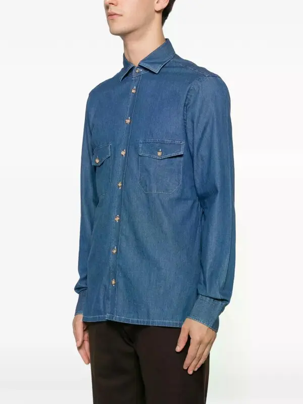 BARBA NAPOLI Pocket Button Shirt