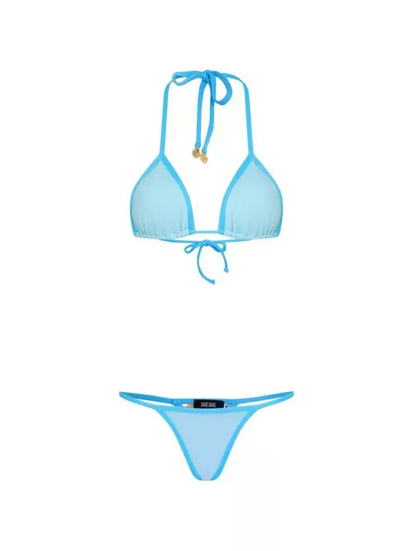 AMIR SLAMA Triangle Trim Bikini - Blue
