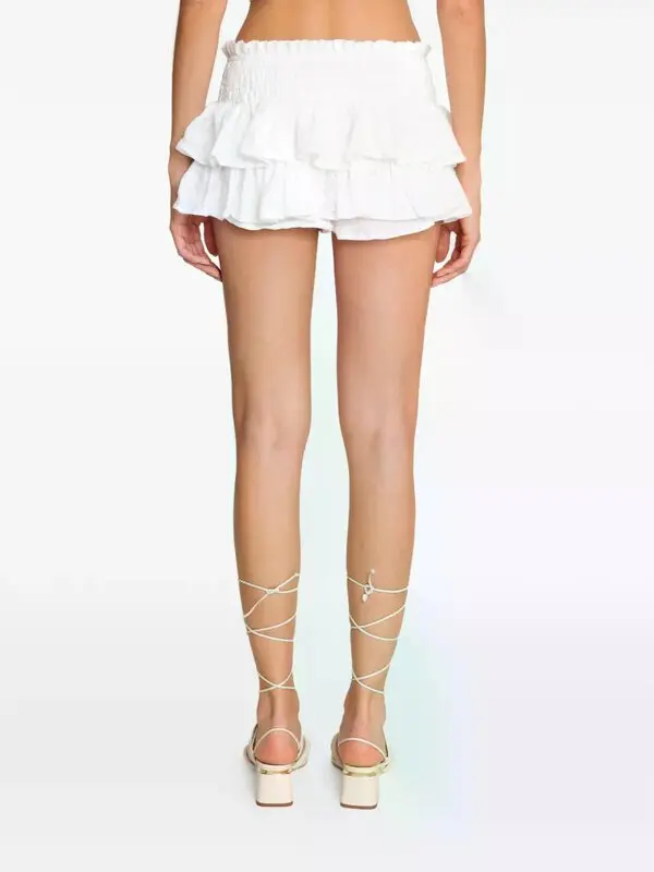 AMIR SLAMA Ruffled Tier Mini Skirt