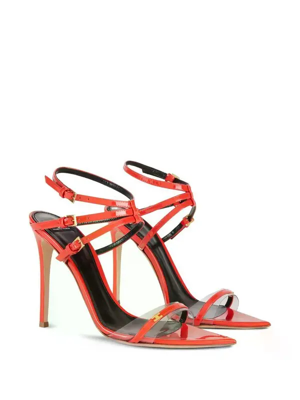 Elisabetta Franchi Stiletto Leather Sandals
