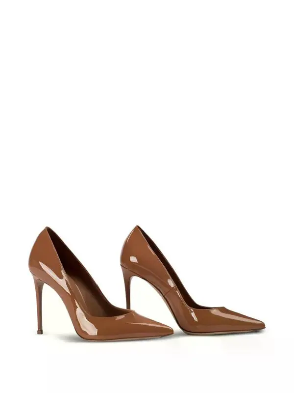 LE SILLA Eva Patent Leather Pumps - Brown