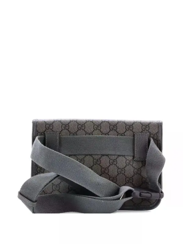 Gucci Ophidia Flap Gg Coated Canvas Belt Bag