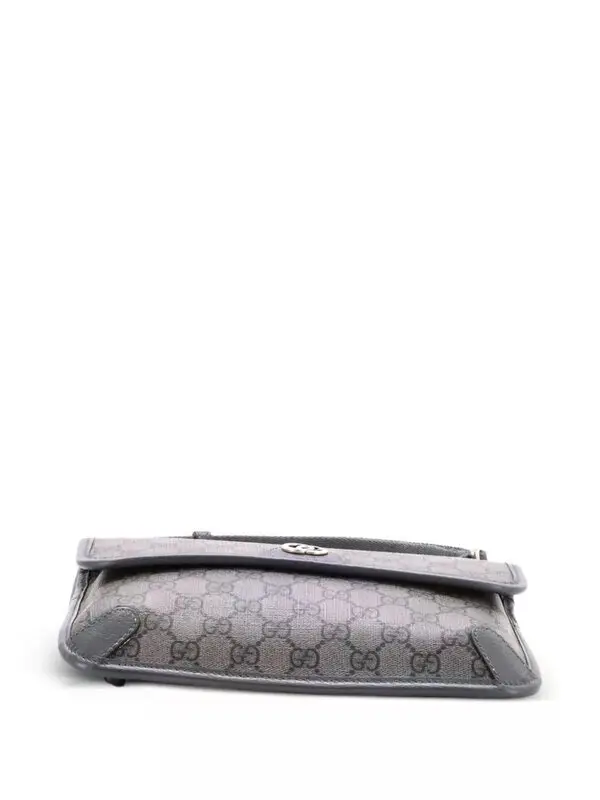Gucci Ophidia Flap Gg Coated Canvas Belt Bag