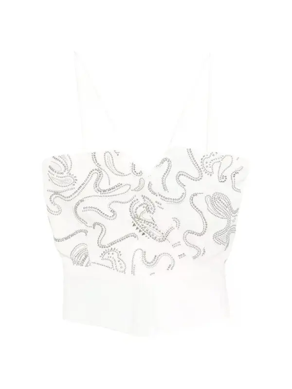 IRO PARIS Olympe Embellished Top - White