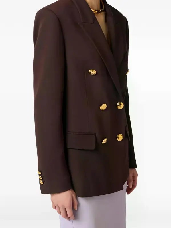 Elisabetta Franchi Double-breasted Blazer With Gold-tone Buttons