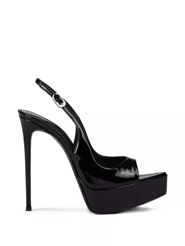 LE SILLA Peep-toe Slingback Pumps