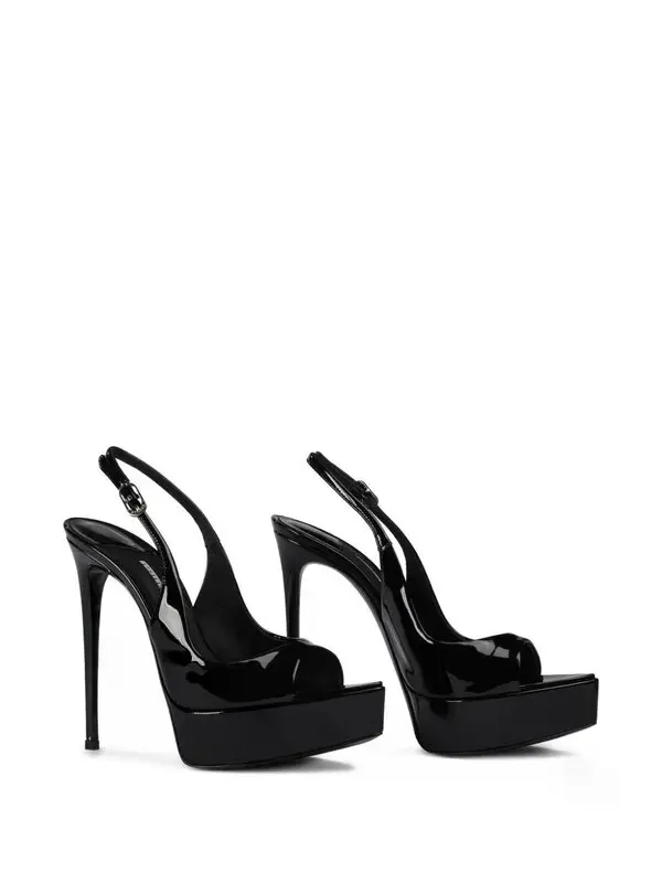 LE SILLA Peep-toe Slingback Pumps