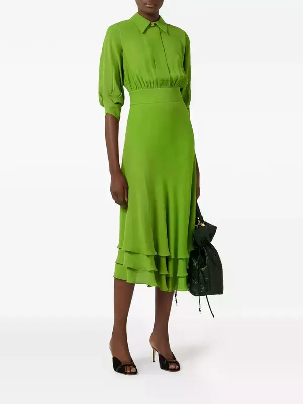 Elisabetta Franchi Buttoned Midi Dress