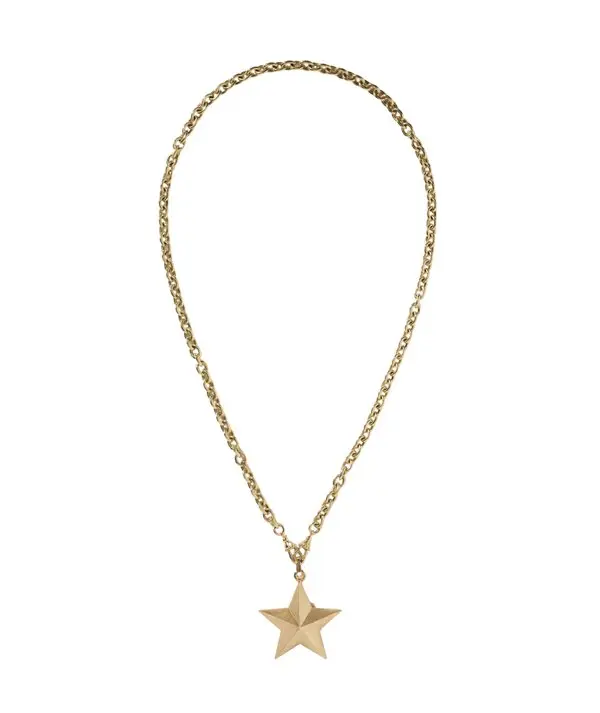 MARIE LICHTENBERG Jumbo Star 18-karat Necklace - Gold